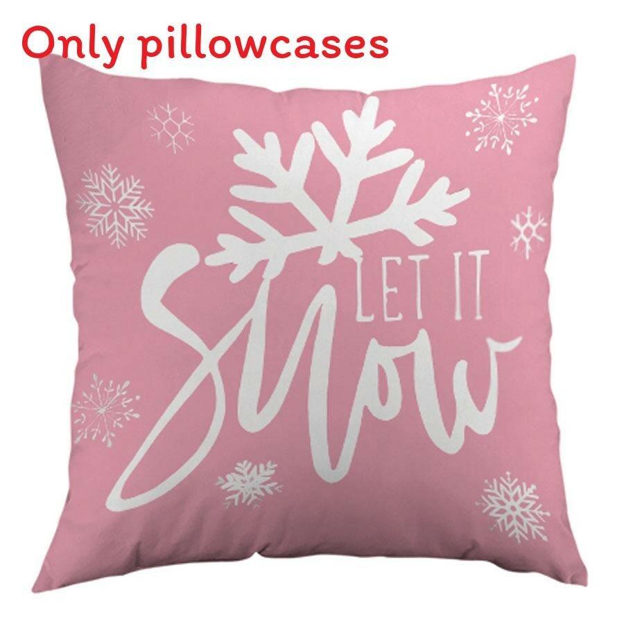 Holiday themed cushion cover with polyester material for christmas home decoration