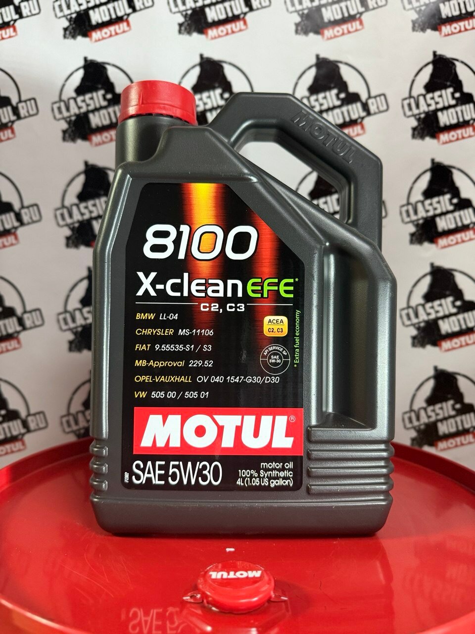 Синтетическое моторное масло Motul 8100 X-clean EFE 5w-30 (4L) 113230