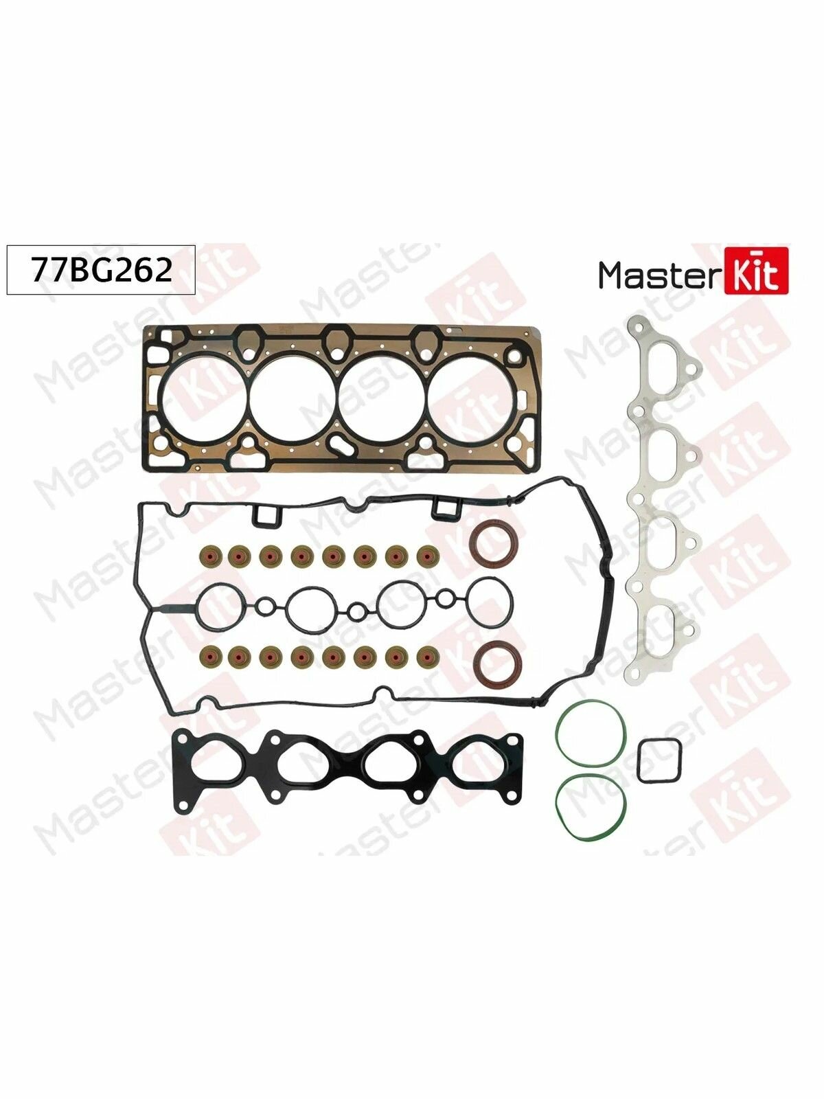 Комплект прокладок ГБЦ OPEL A16LEL, MASTERKIT 77BG262