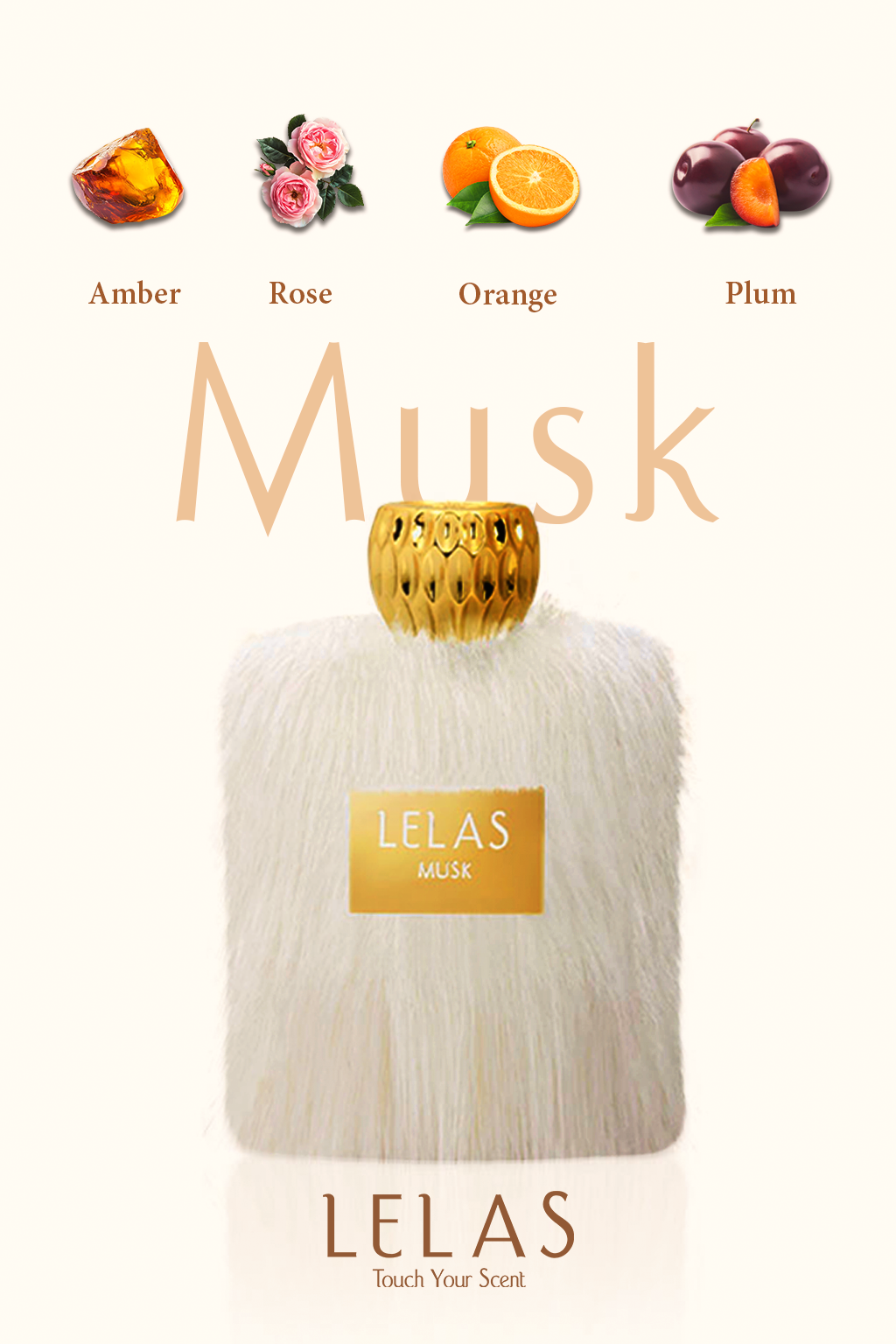 Парфюмерная вода унисекс Musk от бренда LELAS, 100 мл – древесно-мускусный аромат с фруктовыми и цветочными нотами
