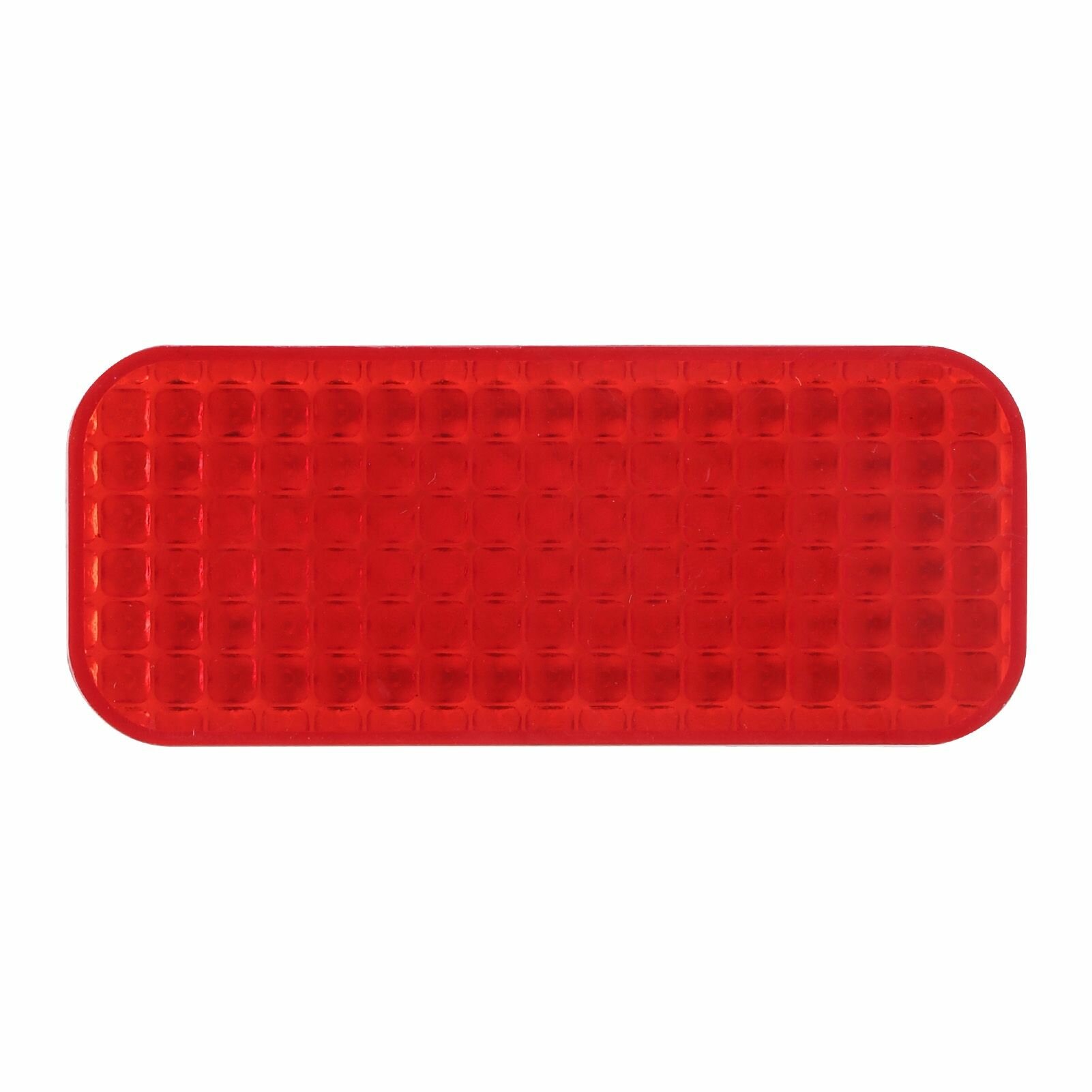 Красный Прямоугольный Светоотражатель Наклейка Универсальный для Авто и Мото