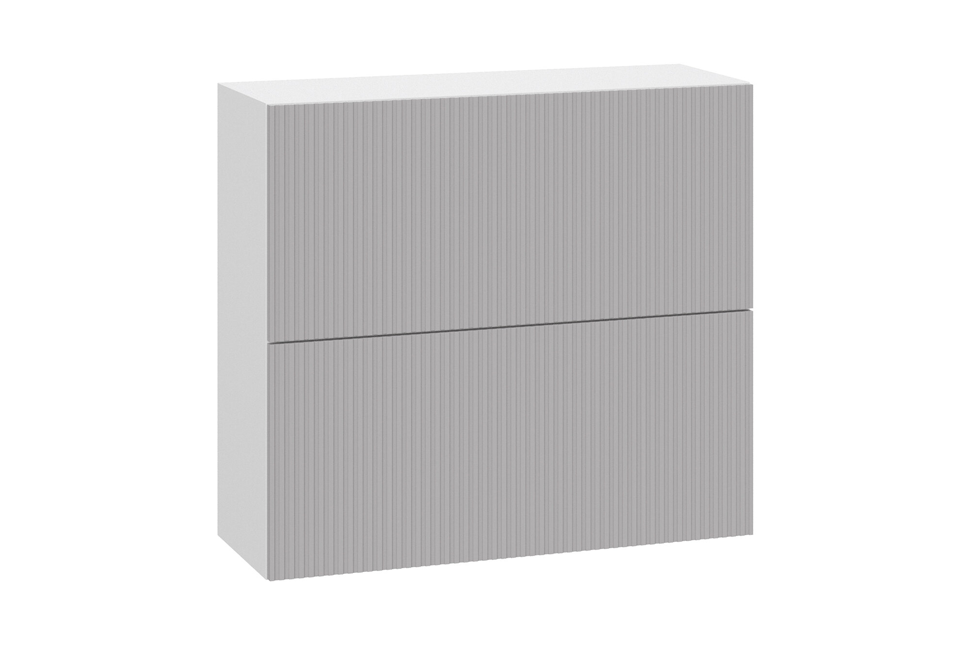 Шкаф верхний барный Нонтон Ритея, 80х29х72 см, белый / серебряная вуаль