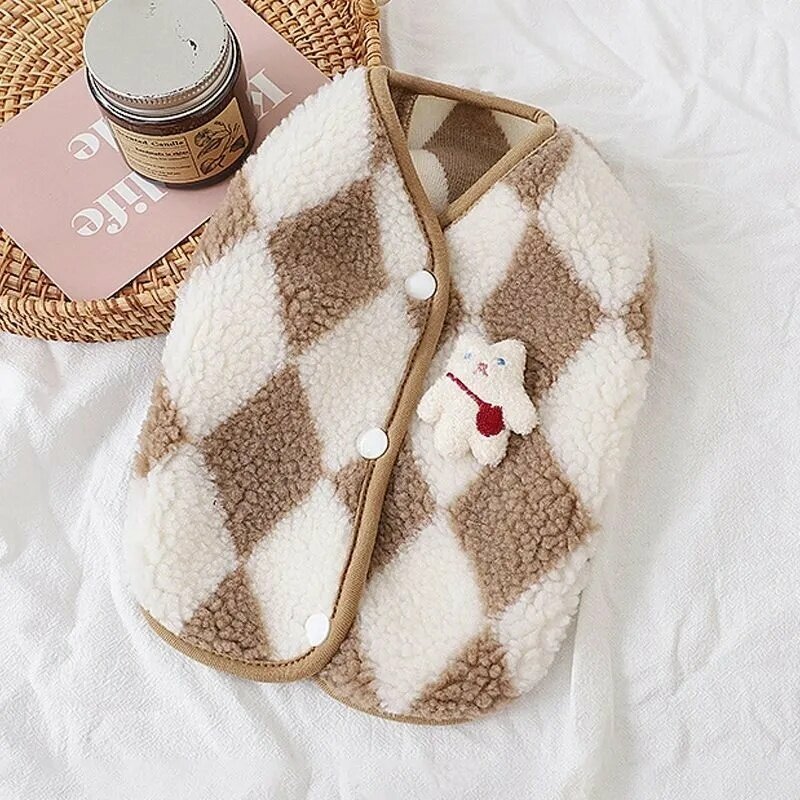 Зимняя Куртка Для Собак, Фланелевая Одежда Для Животных