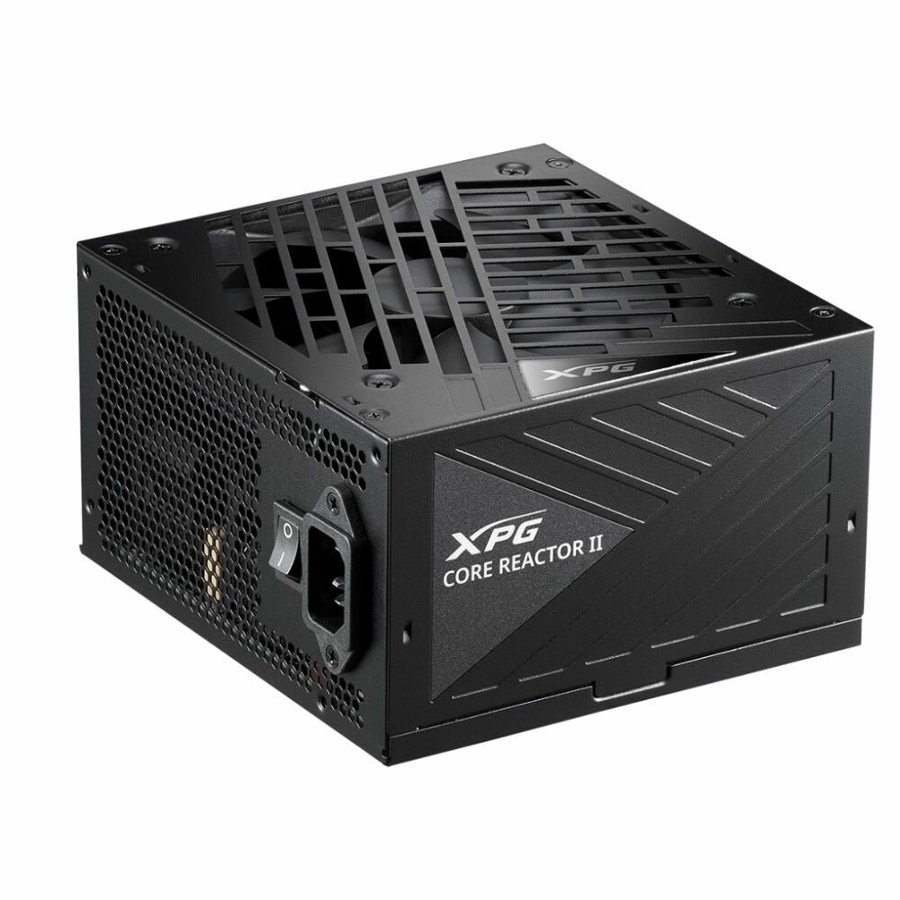 XPG Блок питания CORE REACTOR II 1200 ATX 3.1 1200W, Full Modular, PWM 135mm FDB fan, Active PFC, DC to DC, Half - Bridge & LLC converter, 80+ GOLD, all Japanese capasitors RET