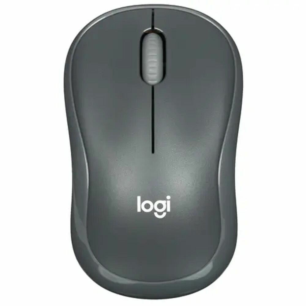 Logitech Компактная беспроводная оптическая мышь 910 - 002252 M185 dark grey USB