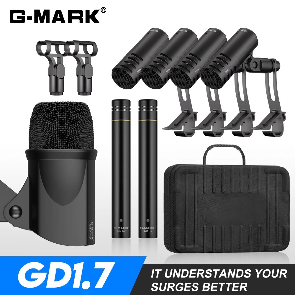 Микрофон G-MARK GD1.7 для ударных инструментов