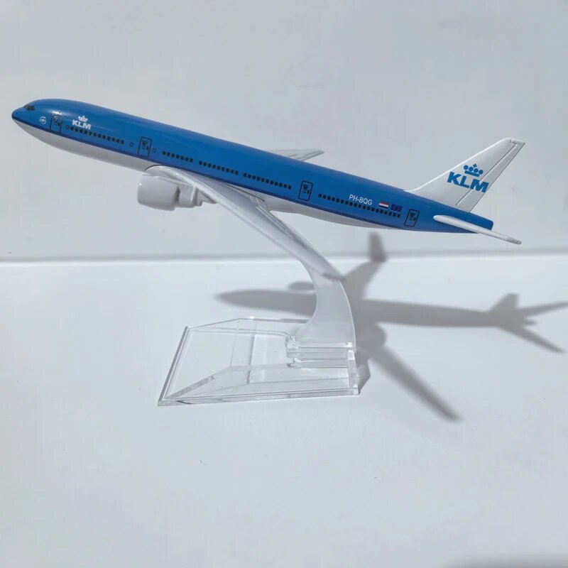 Металлическая модель самолета JASON TUTU KLM Royal Dutch Airlines B777 618-KLM-B777