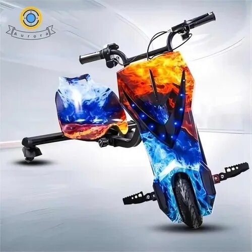 Детский электрический самокат-Дрифт карт (дрифт карт)Вращение на 360 градусов, электрический трехколесный велосипед 24 В