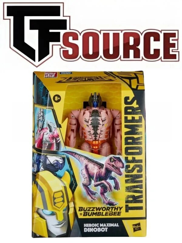 Трансформеры игрушки Hasbro Transformers Buzzworthy Bumblebee Heroic Maximal Dinobot 16.5cm
