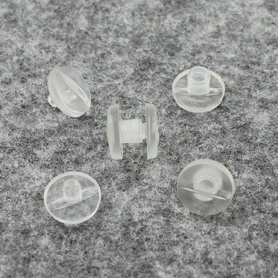 Винт пластиковый переплетный 10 мм прозрачный (2 шт)