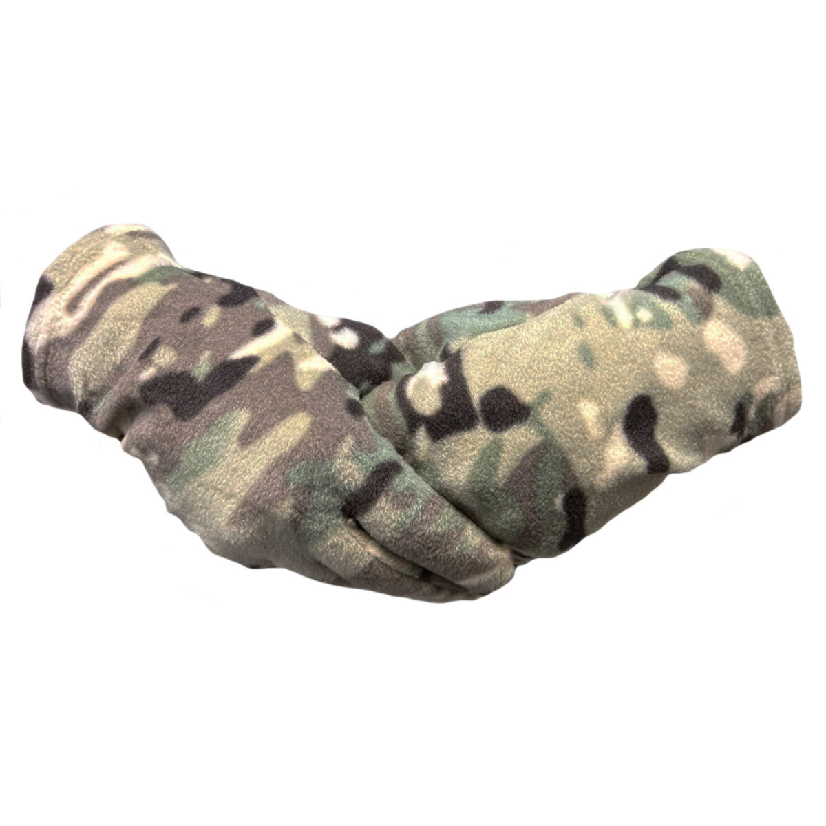 Флисовые перчатки зимние, цвет перчаток Мультикам, размер L (обхват ладони 22-24см)