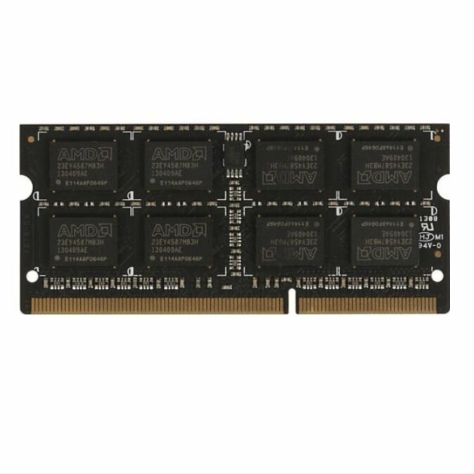 Оперативная память AMD R332G1339S1S-UO (R332G1339S1S-UO) SO-DIMM DDR3 2 ГБ - DDR3, 2 ГБ х 1 шт, 1333 МГц