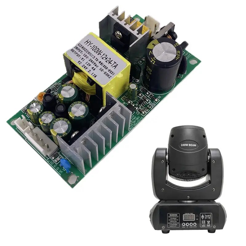 Источник питания для светодиодного движущегося головного света HY-100W-12V24V-TA