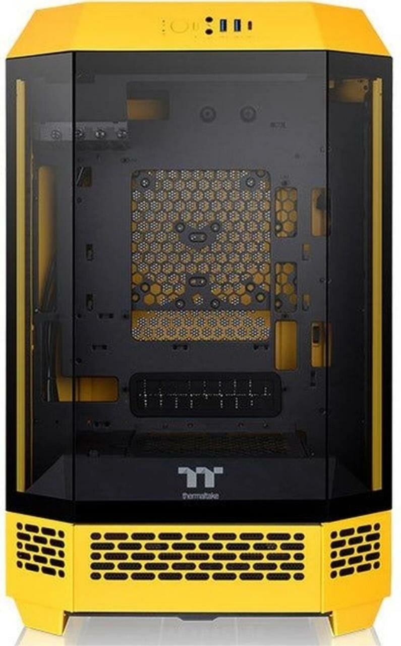 Корпус Thermaltake The Tower 300 Bumblebee желтый без БП mATX 8x120mm 6x140mm 2xUSB3.0 audio bott PS