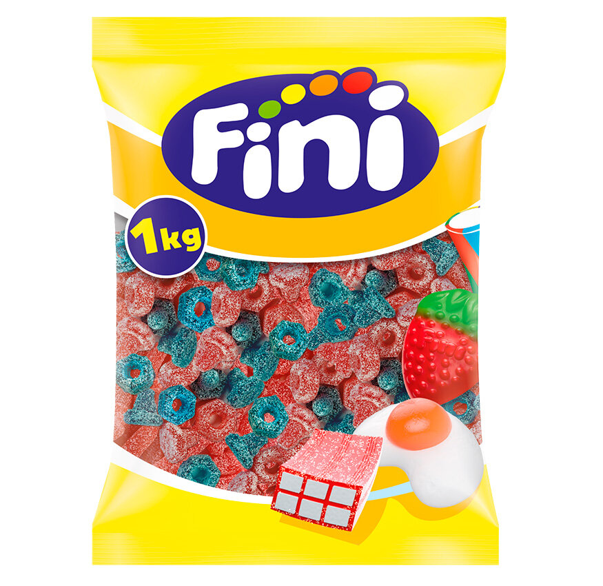 Мармелад жевательный "Гайки и болты" кислые 1кг FINI/Испания