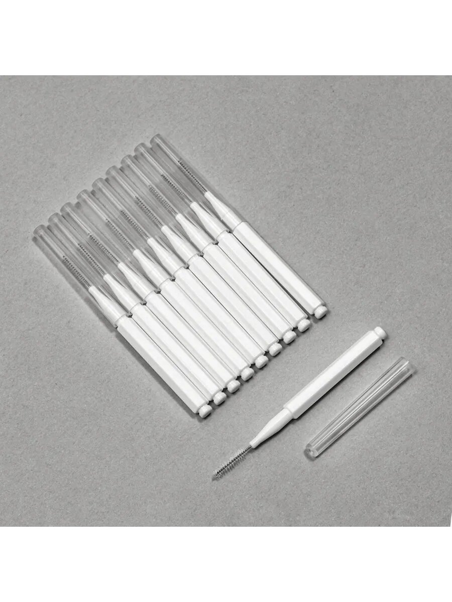 Мини-щётки для бровей и ресниц, 10 шт.