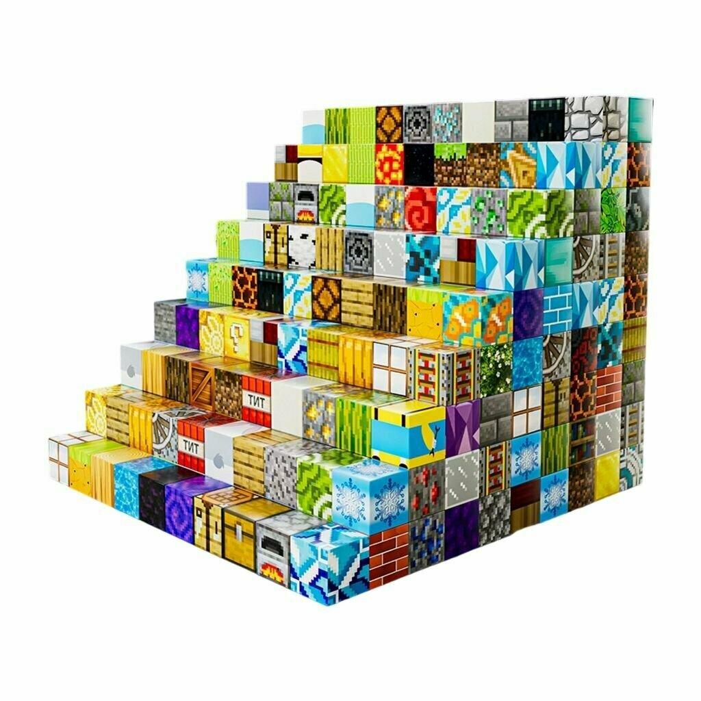 Квадратные строительные блоки, детские развивающие игрушки-52шт