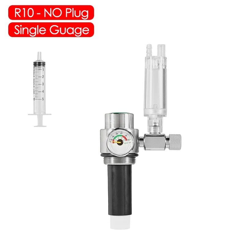 Внутренняя резьба CO2 Стальной цилиндр Генератор Клапан из нержавеющей стали Аквариум CO2 Фильтрующий элемент из углеродного волокна Аксессуары Фильтр, Белый