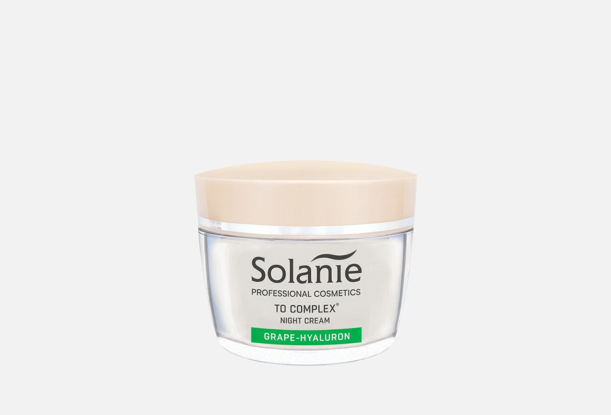 Ночной увлажняющий крем для лица SOLANIE PROFESSIONAL COSMETICS GRAPE-HYALURON 50 мл