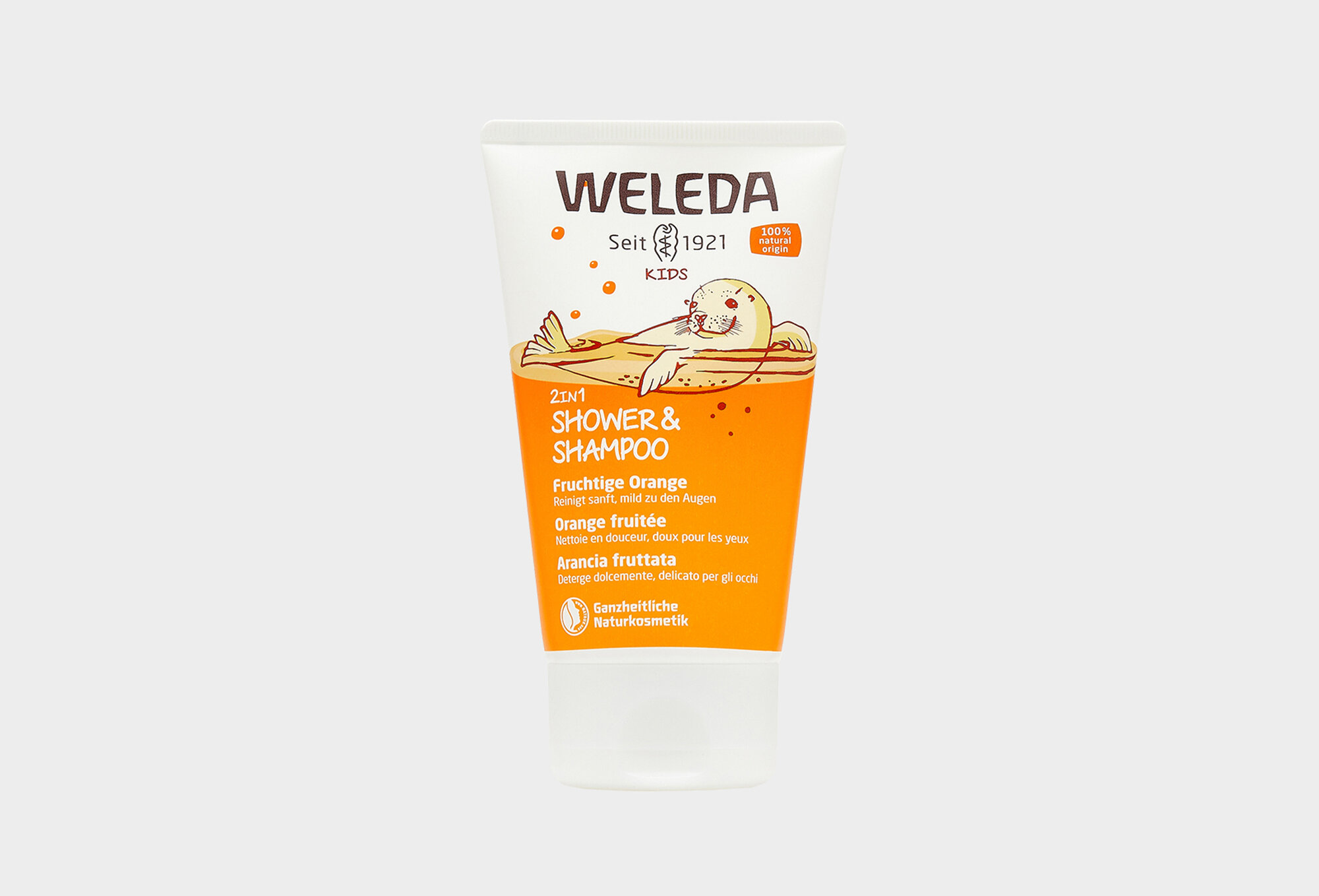 Детский шампунь-гель для волос и тела WELEDA Kids 2in1 Happy Orange 150 мл