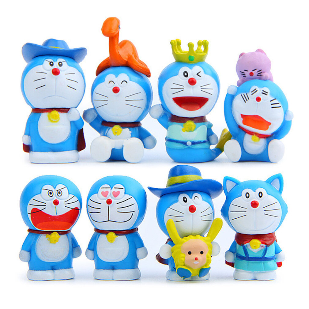 8 шт. Doraemons аниме фигурки игрушки коллекция статуэток