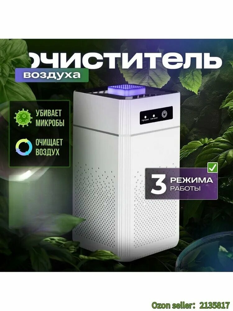 Мойка воздуха Очиститель и ионизатор воздуха от пыли и неприятных запахов для дома