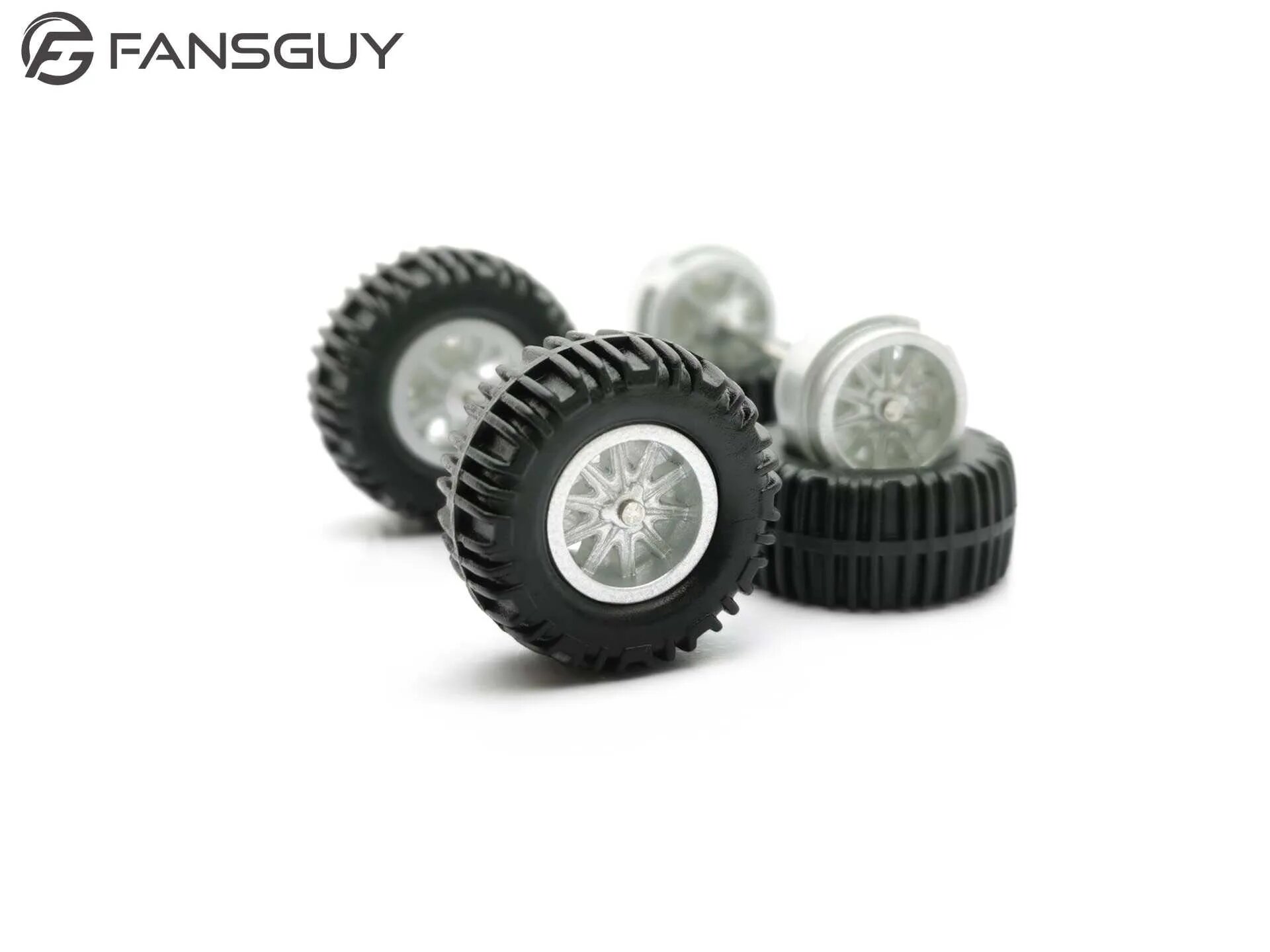 FANSGUY внедорожные колеса 1/64 для HW ORB-D Silver 1