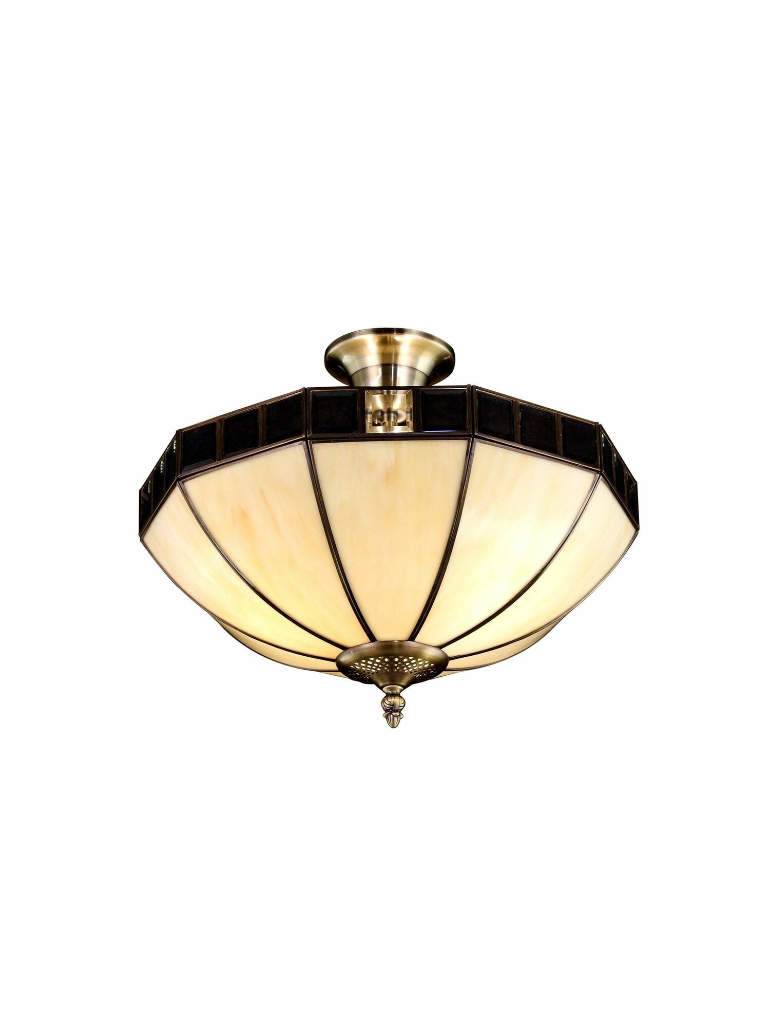 Потолочный светильник Citilux Шербург-1 CL440141 бронза, витражное стекло Тиффани