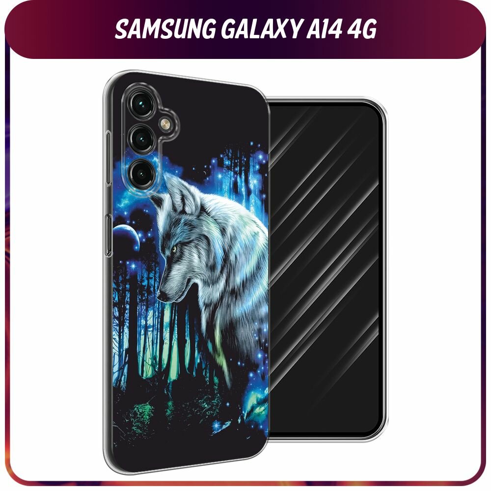 Чехол на Samsung Galaxy A14 4G / Галакси A14 4G с принтом "Сказочный волк"