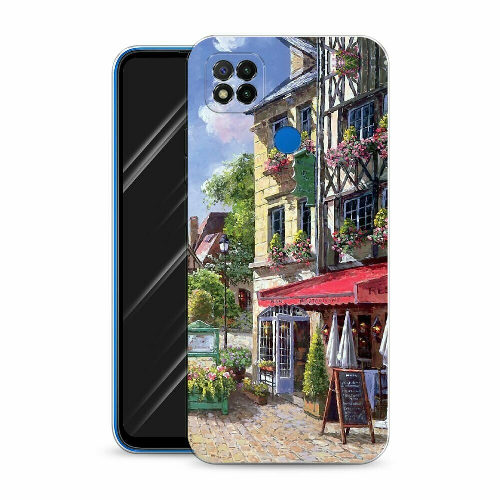 Чехол на Xiaomi Redmi 9C / Сяоми Редми 9C с принтом "Старая улица" — фото 1