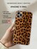 Чехол на Apple iPhone 11 Pro / Айфон 11 Про с принтом "Мех леопарда"