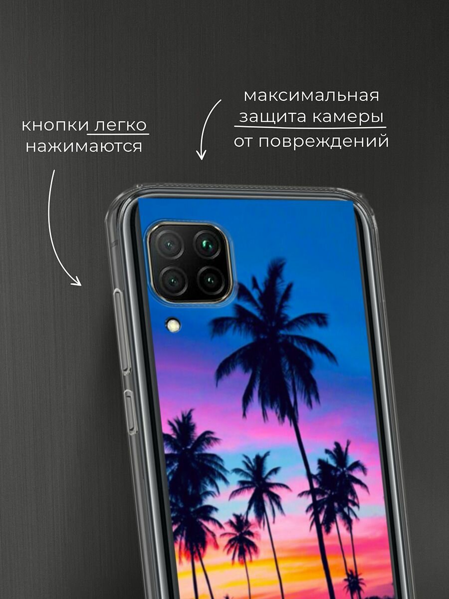 Чехол на Honor 30S Global/Huawei P40 Lite 5G/Nova 7 SE / Хонор 30S/Хуавей P40 Lite 5G/Нова 7 SE с принтом "Закат 5" — фото 1