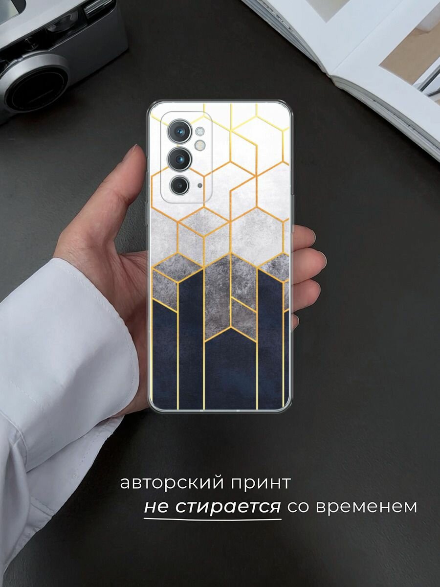 Чехол на OnePlus 9RT / ВанПлас 9RT с принтом "Черно-белая мозаика" — фото 1