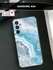 Чехол на Samsung Galaxy A34 / Самсунг A34 с принтом "Нежно-голубой мрамор"