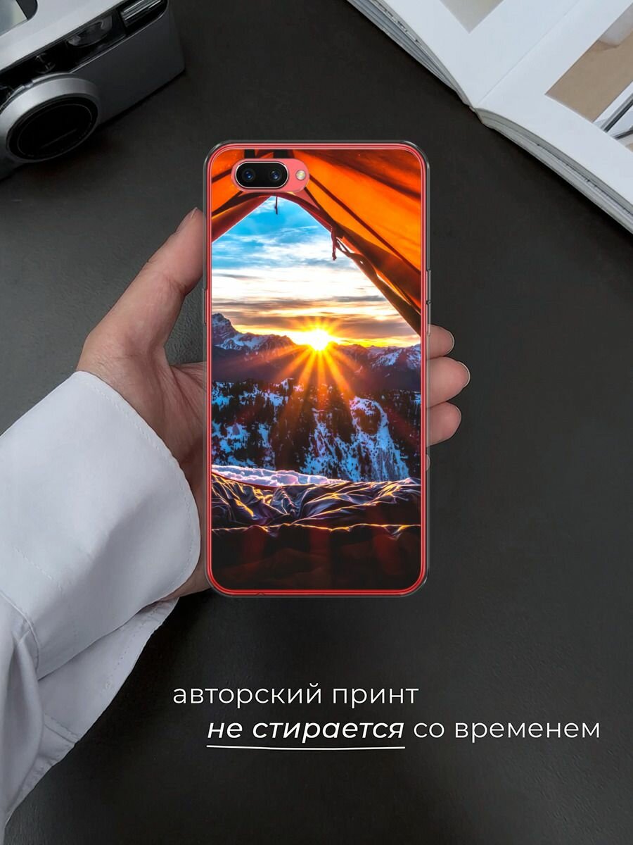 Силиконовый чехол на Oppo A3s / Oppo A3s с принтом "Горы 7" — фото 1