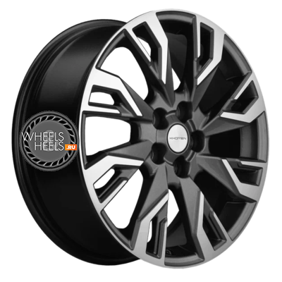 Диск автомобильный литой Khomen Wheels KHW1809 (Chery Tiggo 4/Tiggo 7 Pro) 18x7 5x108 et33 dia60.1 Gray-FP