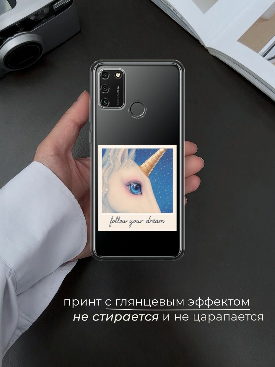 Чехол на Honor 9A / Хонор 9А с принтом "Глаз единорога" — фото 1