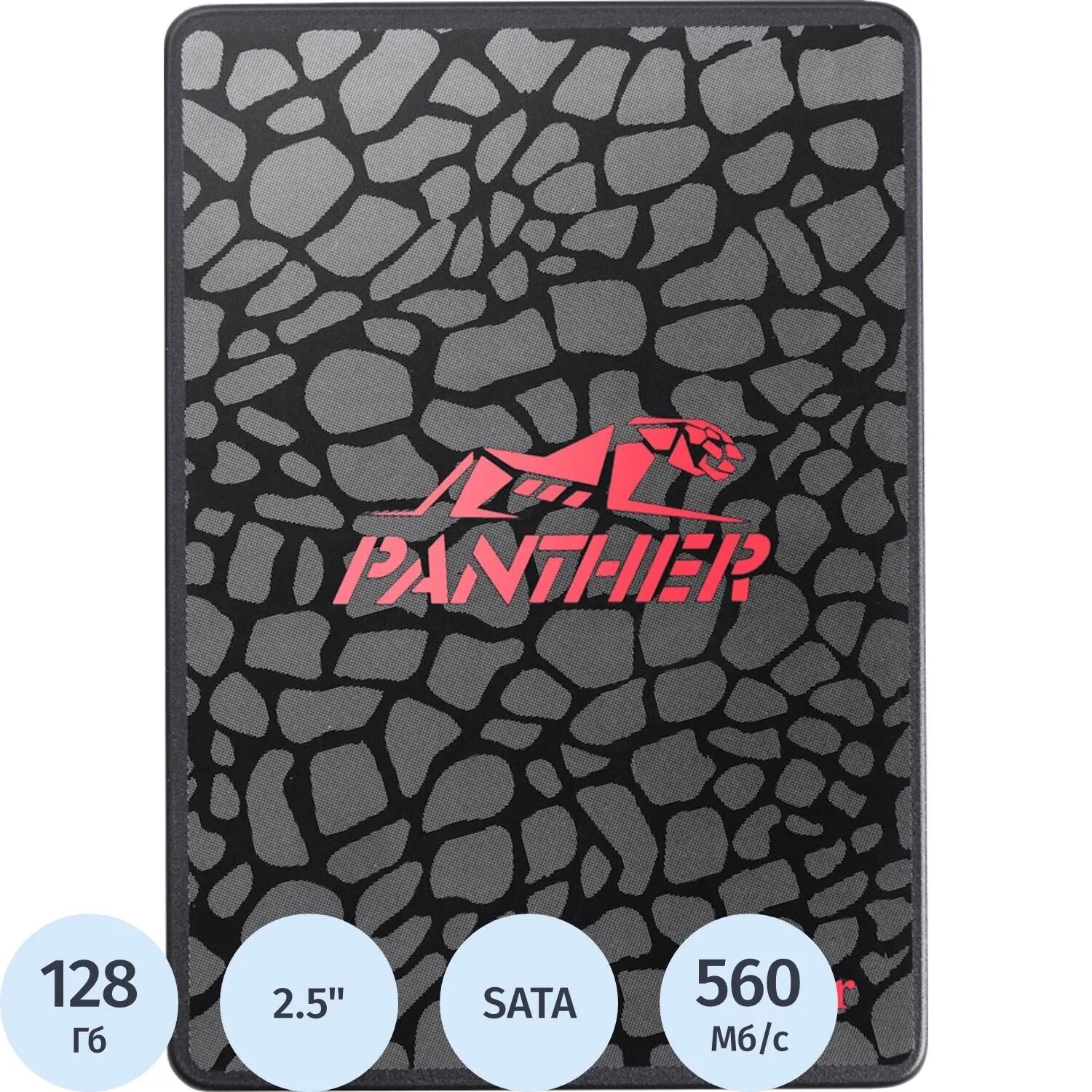 Накопитель SSD Apacer ANTHER AS350, 128 Gb, SATA, 2,5 дюйма, 7 mm