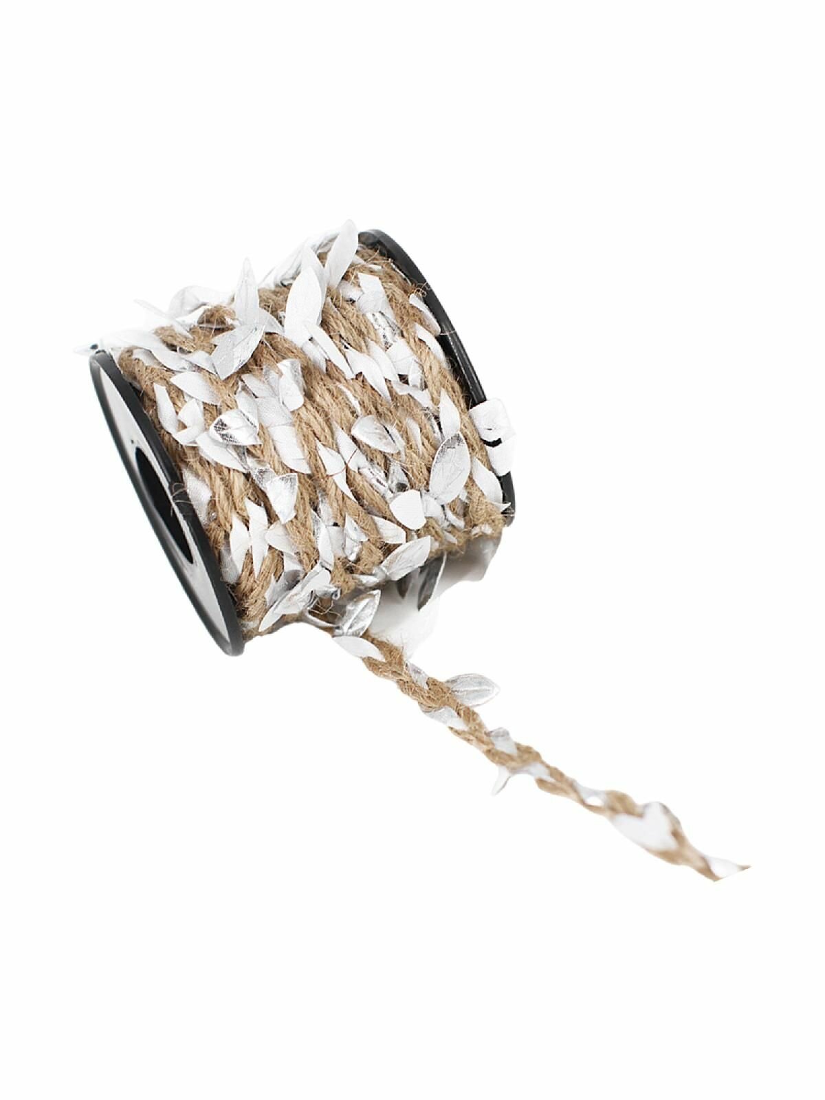 Лента с листьями для подвешивания, садоводства, Серебро