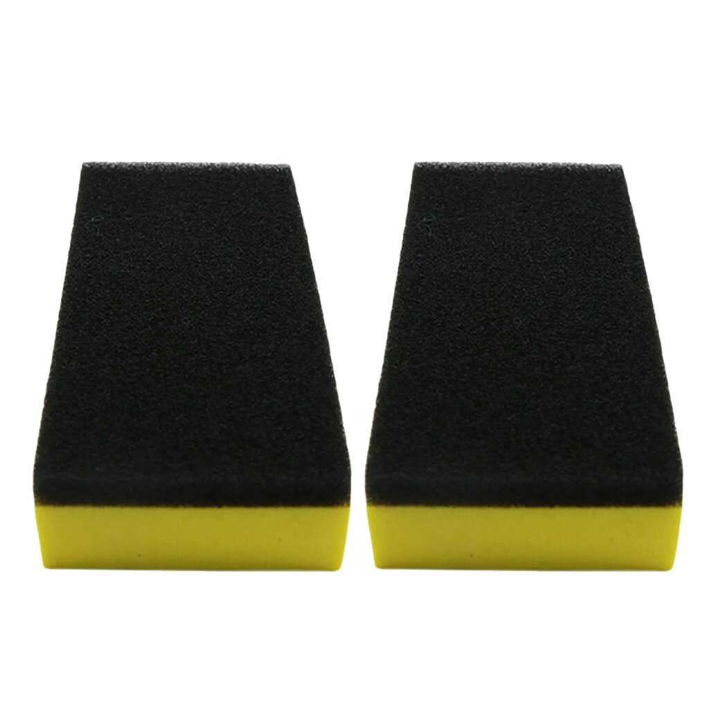 Губка-Аппликатор для нанесения керамического покрытия, Губка для автомобильной детализации, Блок-упаковка из 2 штук