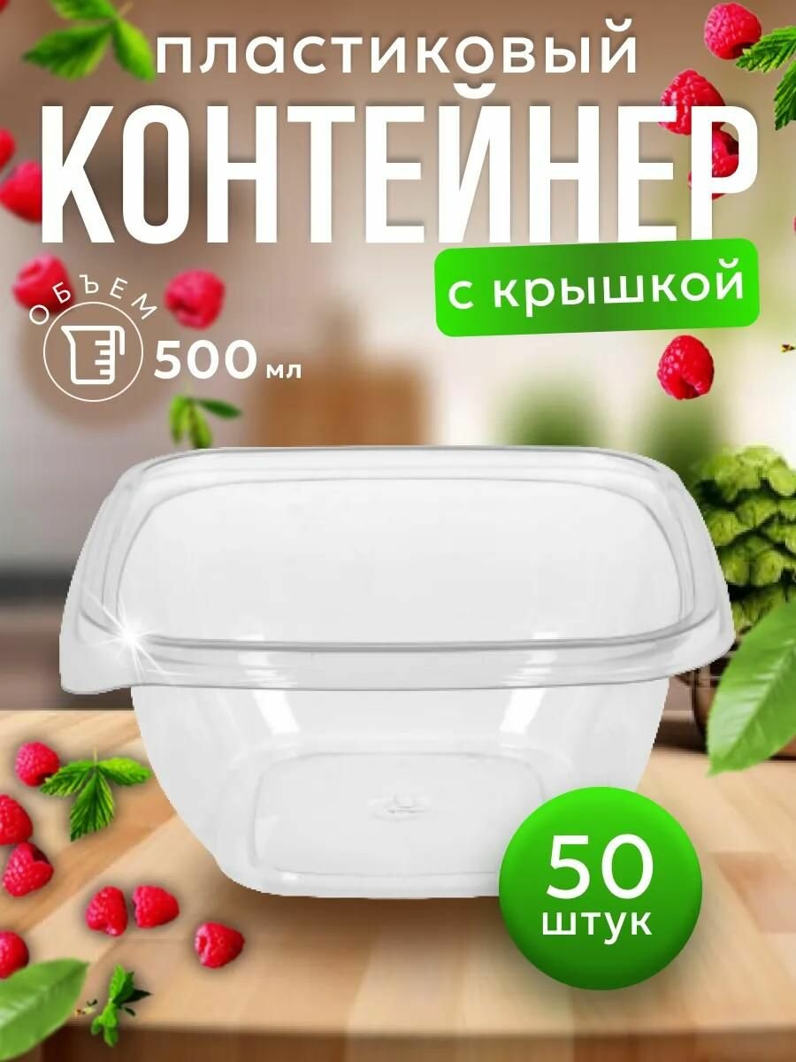 Одноразовый контейнер с крышкой