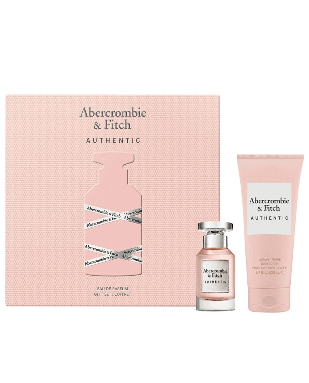 Подарочный набор женский Abercrombie & Fitch Authentic Woman, Парфюмерная вода 50 мл+лосьон для тела 200 мл