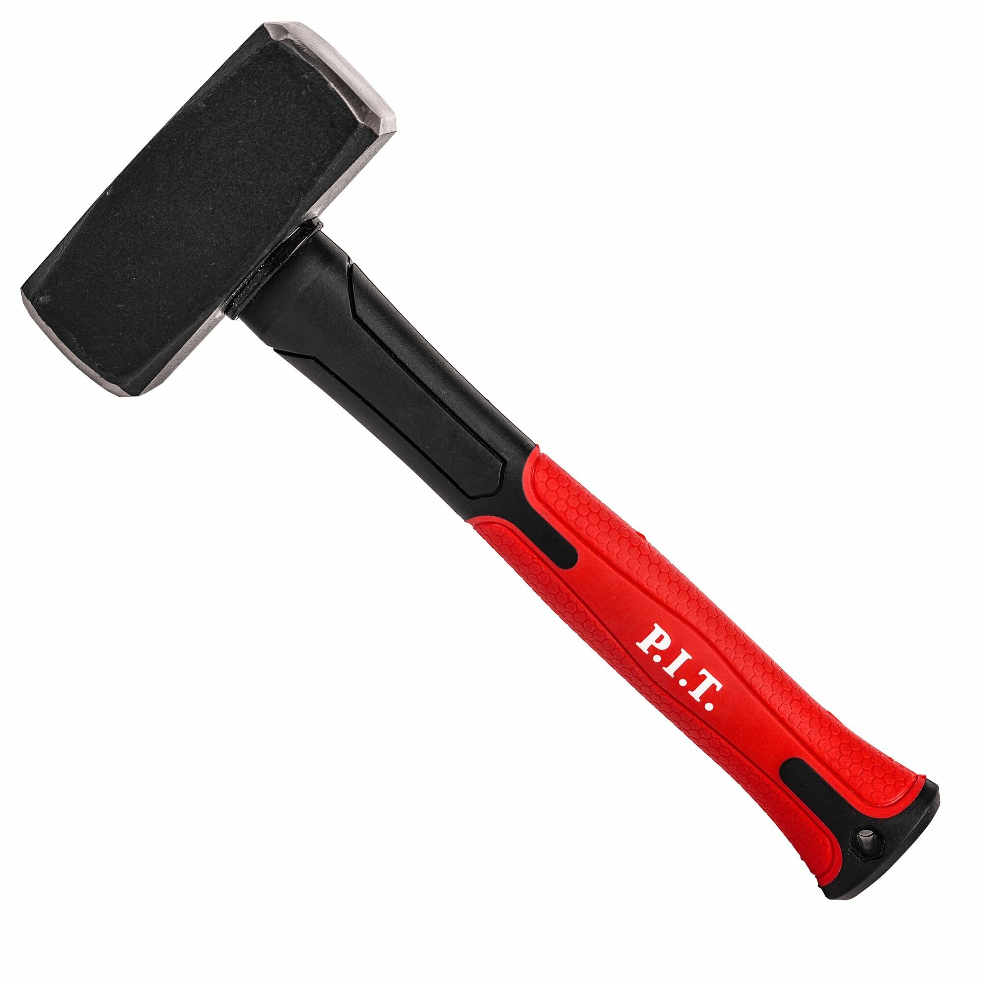 Кувалда с фиберглассовой рукояткой P.I.T. форма бойка - квадратная, резина, 320х135х33 мм