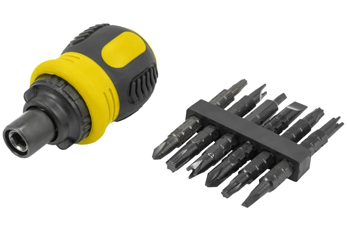 WMC TOOLS отвертка реверсивная в комплекте с битами набор WMC-32807MR(62038)