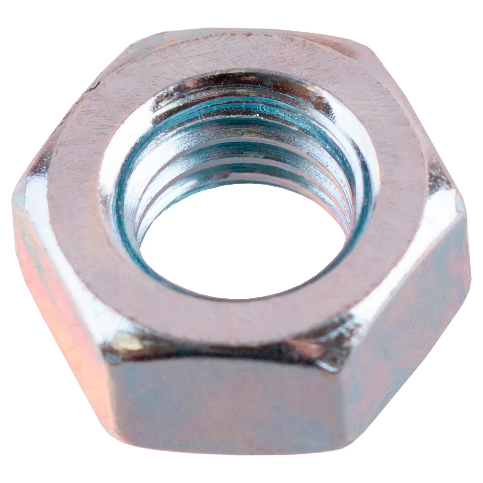 Гайка шестигранная DIN 934 оцинкованная 8x13 мм, резьба M8, сталь, вес 1 кг