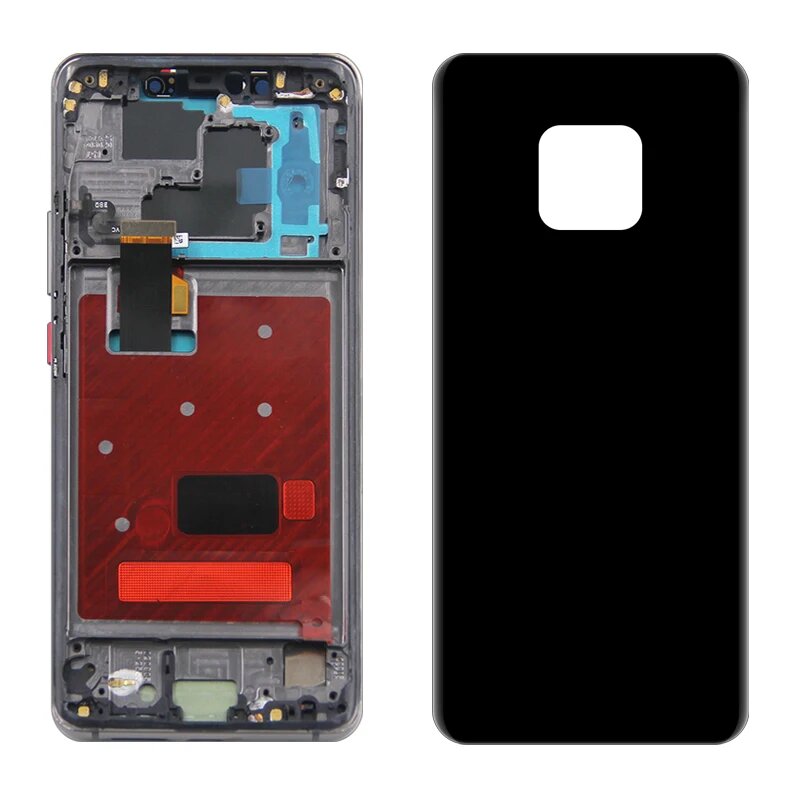 Экран Amoled Mate 20 Pro с отпечатками пальцев, для Huawei Mate 20 Pro LYA-L09, ЖК-дисплей, цифровой сенсорный экран с рамкой Black Frame Cover