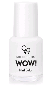 Golden Rose Wow! - Nail Color Лак для ногтей 6 мл. № 01 белый