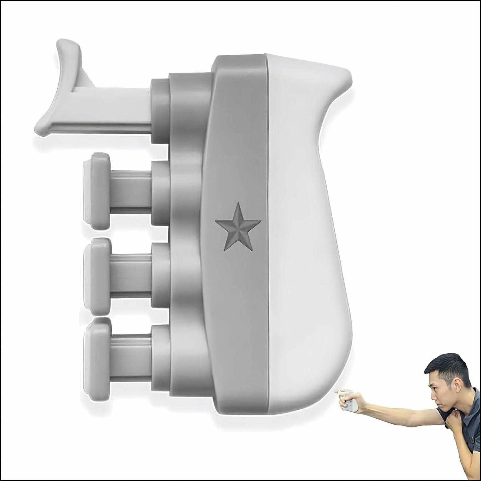 Тренажер для спускового крючка с регулируемым сопротивлением - тренировка силы пальцев и мышечной памяти для отработки навыков точной стрельбы(Фаза 1)