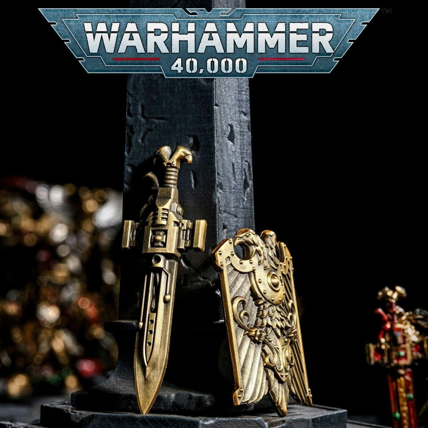 Warhammer 40k Ультрамарины Значок «Печать чистоты» — брошь, нашивка, липучка для оружия, доспехов и транспорта