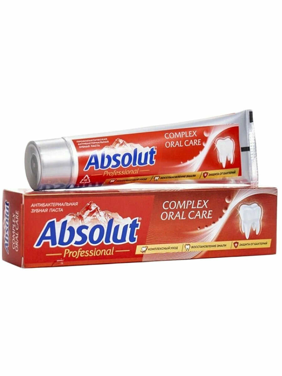 Зубная паста ABSOLUT (абсолют) PRO комплексная защита полости рта 110г в пенале